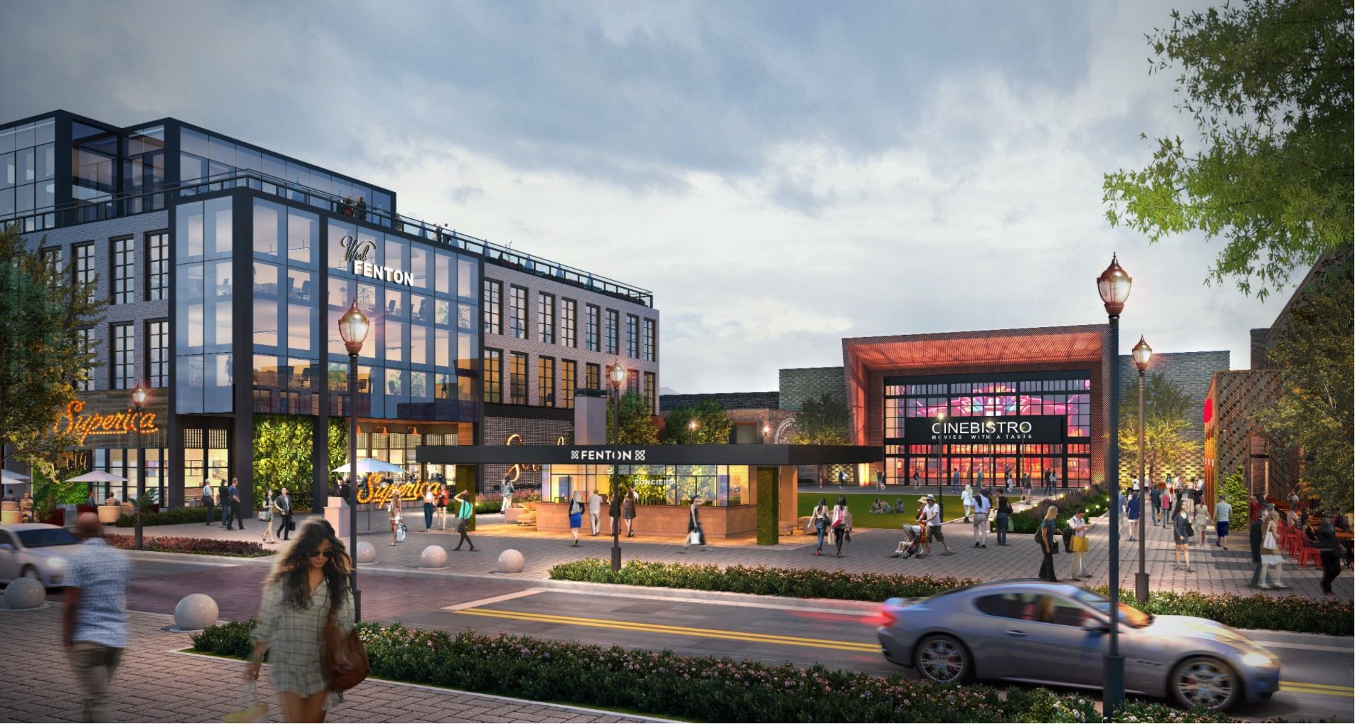 Hines: Massive Mixed-Use Project Fenton Tops Out in Cary, North ...